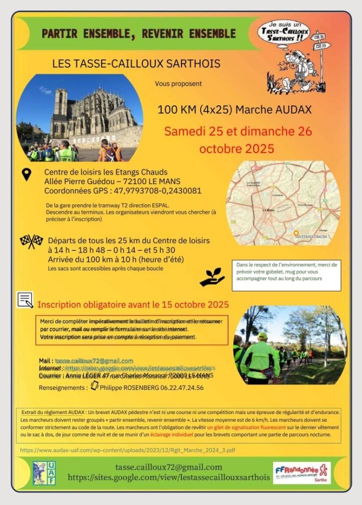 CALENDRIER DES MARCHES AUDAX – culturemarche.com : Le Magazine en ...